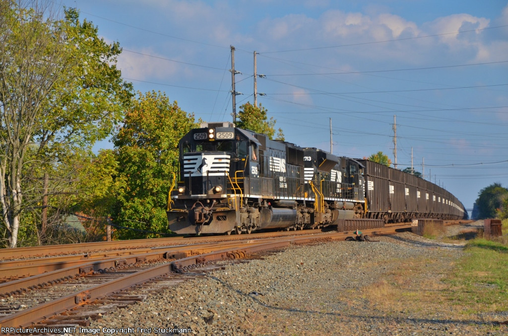 NS 2509 is next with a coke train.